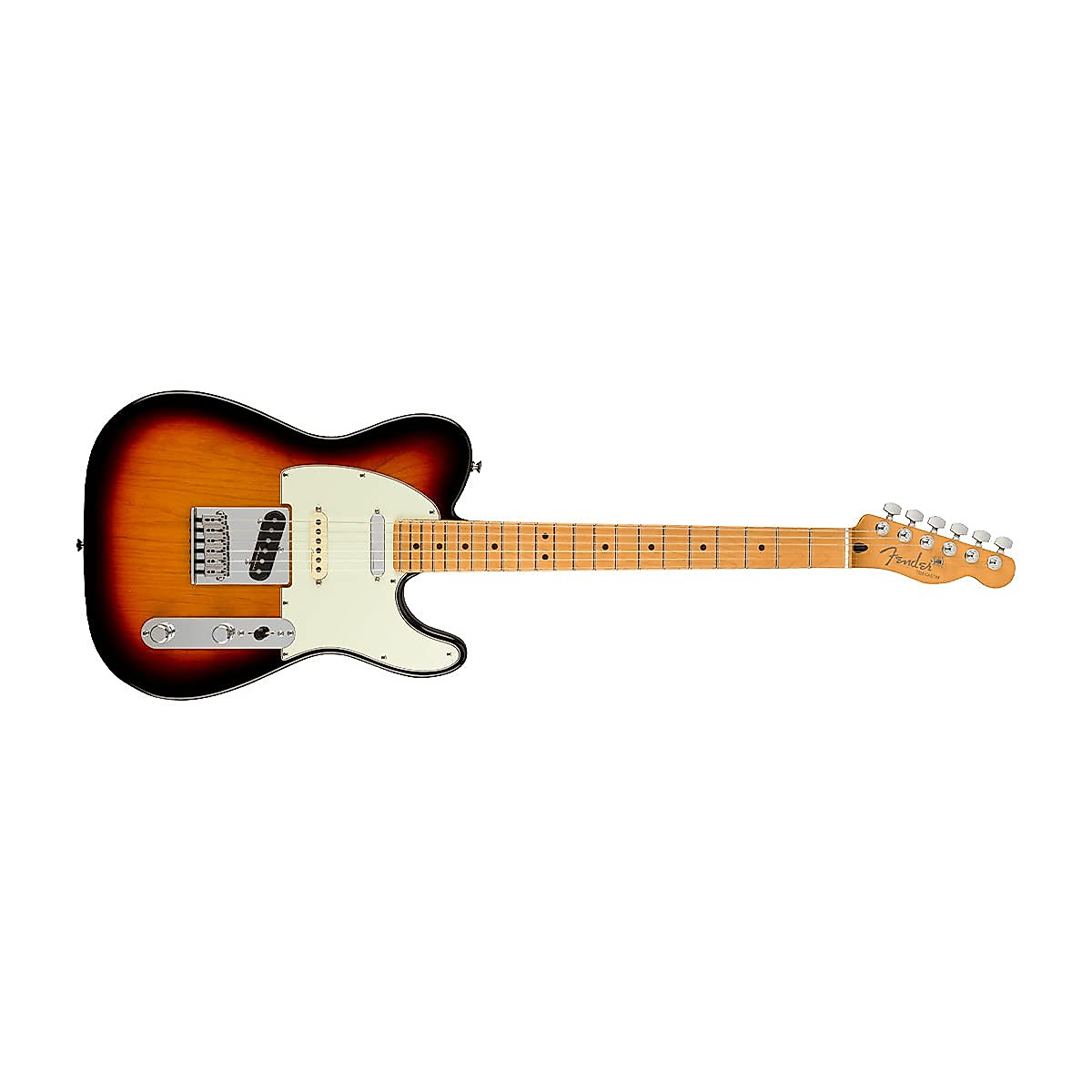 Fender Player Plus Nashville Telecaster Electric Guitar, with 2-Year Warranty, 3-Color Sunburst, Maple Fingerboard