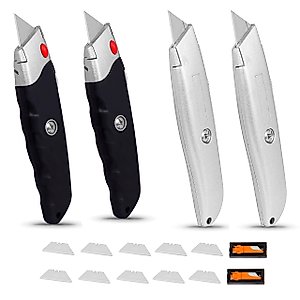 Internet's Best - Utility Knife - Premium & Classic Box Cutter, Retractable Razor
