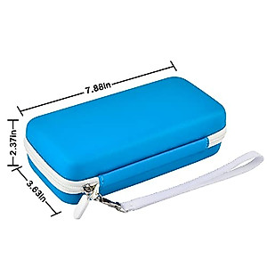 Case Compatible with Texas Instruments TI-30XS for MultiView Scientific Calculator, Storage Holder Carrying Organizer Bag with Mesh Pocket for Pens, Pencil, Batteries and Accessories (Box Only) -Blue