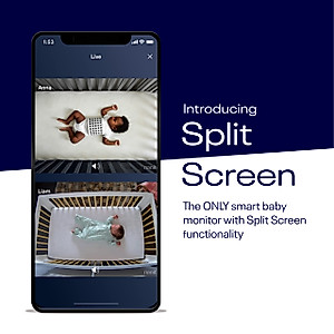 Nanit Pro Smart Baby Monitor & Flex Stand - 1080p Secure Wi-Fi Video Camera, Sensor-Free Sleep & Breathing Motion Tracker, 2-Way Audio, Sound & Motion Alerts, Night Vision, and Breathing Band - White