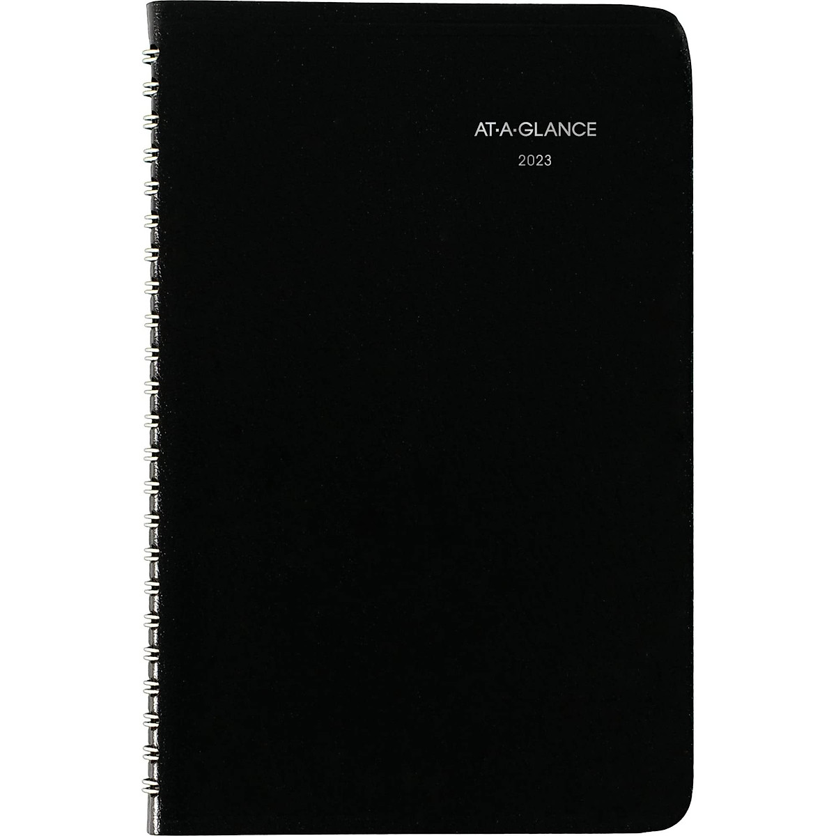 AT-A-GLANCE 2023 Weekly Planner, DayMinder, Hourly Appointment Book, 5-1/2" x 8-1/2", Small, Tabbed Telephone/Address Pages, Black (G21000)