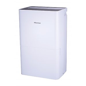 Hisense 50 Pint 3-Speeds Dehumidifier, 3 Modes – Auto, Continuous, Manual, 115v, LED Display, Noise Level 46 dB, 24-hour on/off timer, Up to 4500 sq. ft. - DH7021K1W (Renewed)