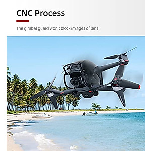 gouduoduo2018 FPV Drone Gimbal Bumper for DJI FPV Drone PTZ Protect Bar Aluminum Alloy Camera Anti-collision (Red)