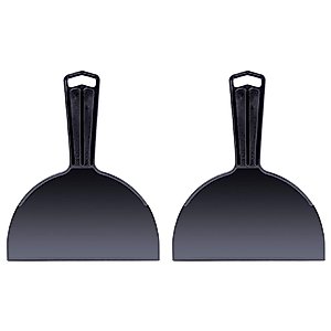 Warner 6" Plastic Flex Putty Knife, 901,Black (Pack of 2)