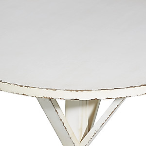 Deco 79 Wood Side End Accent Table End Table, Side Table 29" x 29" x 31", White
