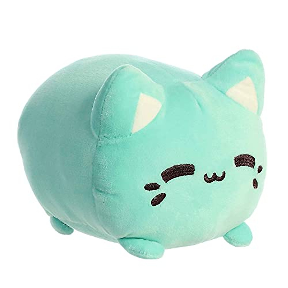 Aurora® Enchanting Tasty Peach® Mint Meowchi Stuffed Animal - Bright & Colorful Design - Showpiece Plush - Mint 7 Inches