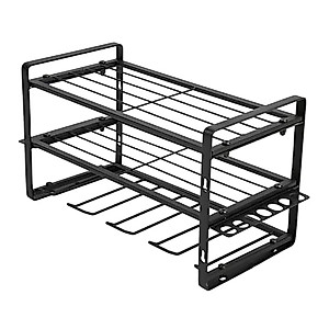 NDNCZDHC Tool Organizer Iron Power Tool Organizer Wall Mount Drill Holder 150lb Load Bearing Garage Shelving Rack for Workshop