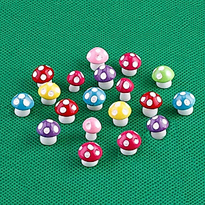 Gilroy 10pcs Mini Mushrooms Miniature Figurines, Fairy Garden Accessories, Fairy Garden Supplies, Micro Landscape - Plant Pots, Bonsai Craft Decor