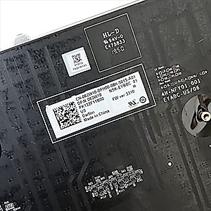 GinTai Laptop US Keyboard with RGB Backlit Replacement for Dell Alienware 17 R5 /Area 51m R1 AWAR51M-7350WHT 62W10 NC0731-1 0