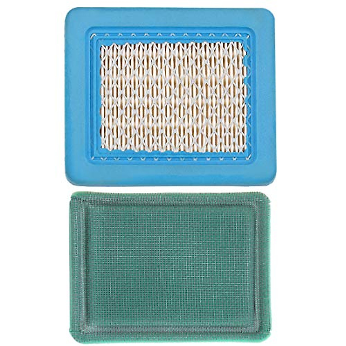 Dxent 491588S Air Filter 491588 399959 for Briggs and Stratton 625e 675ex 725ex Troy-Bilt TB110 TB230 TB130 TB210 3.5-6.75 Gross HP LG491588JD Push Lawn Mower w Pre Filter Fuel Filter Spark Plug