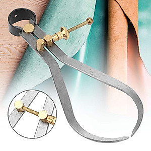 Outside Spring Caliper, Boomerang Leg External Caliper Divider Set with Copper Fitting, Spring Caliper for Woodworking Turning Lathe Projects(190mm / 7.5in)