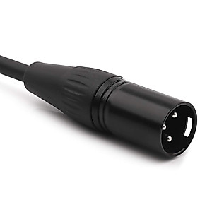 NANYI 6.35mm (1/4 Inch) Male TS Male to XLR Interconnect Audio microphone Cable (XLR-F-1.6FT)