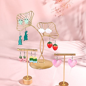 Subiceto 20 Pairs Weird Funny Earrings For Women Teens Gummy Bear Goldfish Water Bottle Mushroom Dinosaur Moon and Stars Strawberry Egg Cute Aesthetic Drop Dangle Earring Set