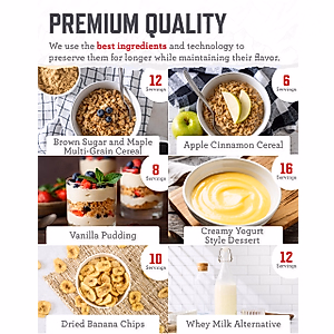 READYWISE - Variety Pack Bucket, 104 Servings, Emergency, MRE Meal & Drink Supply, Premade, Freeze Dried Survival Food, Hiking, Adventure and Camping Essentials, Individually Packaged, 25 Year Shelf Life