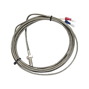 Meter Star M6 Screw Industrial Thermocouple Sensor K Type High Temperature 0-800 ° C Temperature Sensor,Thermometer Line (10M, WRNT Shielding Wire)
