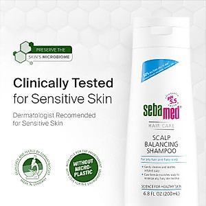 Sebamed Scalp Balancing Shampoo - Gentle Hair Care for Oily and Flaky Scalp (200mL) - Made in Germany