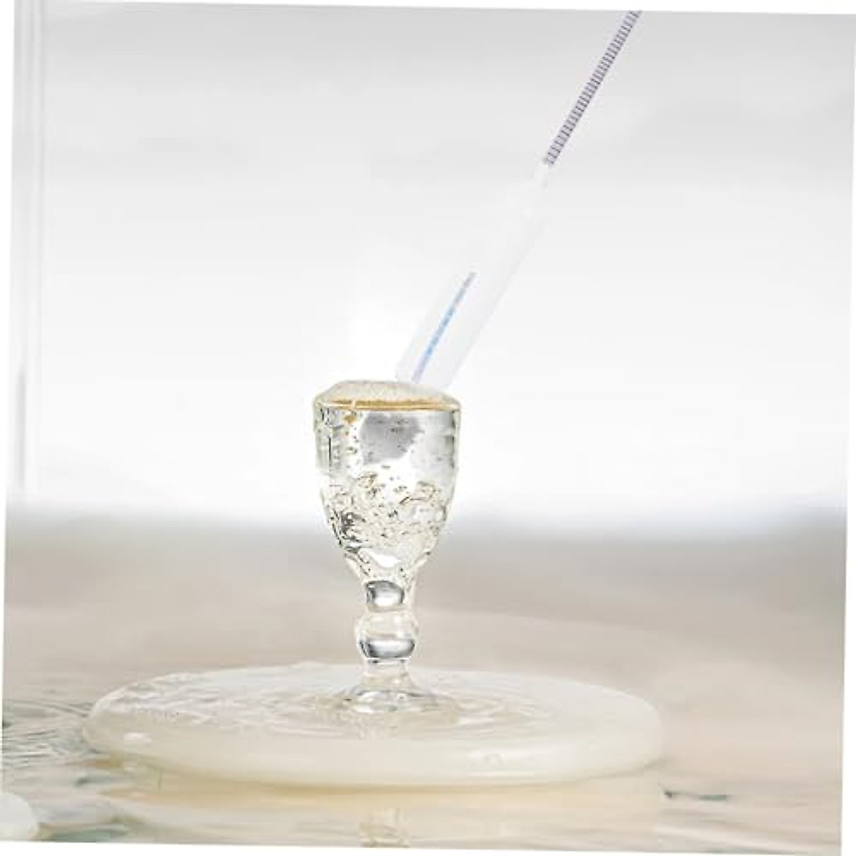 LABRIMP 3pcs Alcohol Meter Hydrometer Alcohol Percentage Tester Thermometer Alcohol Measuring Tools Alcohol Tester Wine Testing Meter Alcohol Proof Testers Alcoholmeter Wine Meter Glass