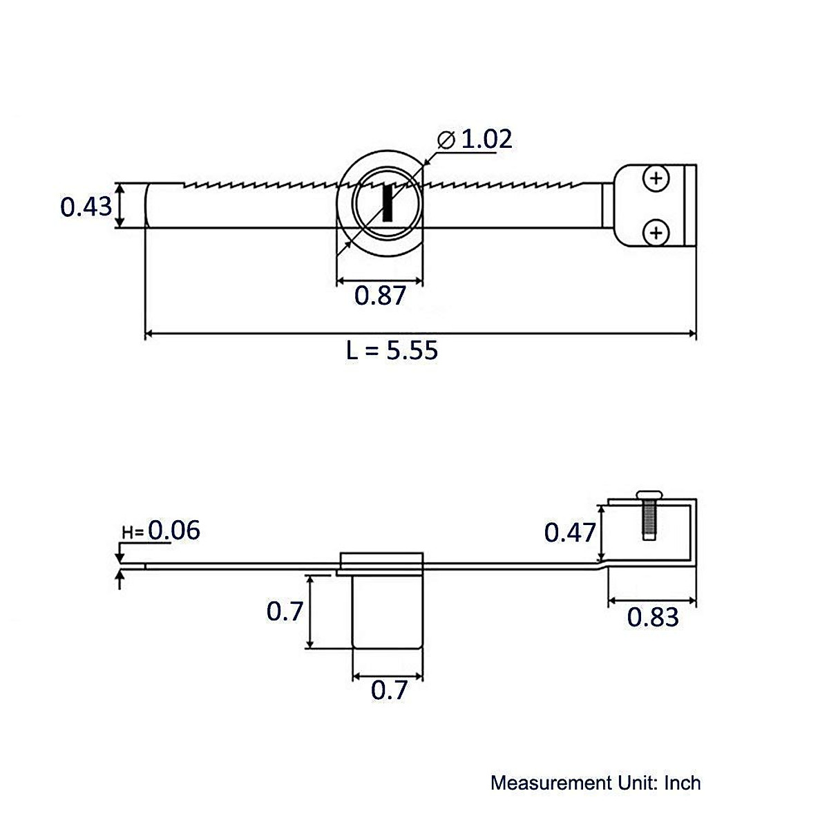 WOOCH Sliding Glass Door Ratchet Lock with Chrome Finish, Keyed Alike Showcase Display - 2 Pack