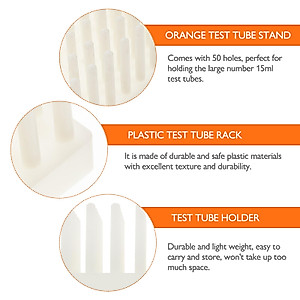 iplusmile 66 Place Test Tube Rack Pillar Test Tube Holder Labs Scientific Experiments Experimental Tools, 12-15mm