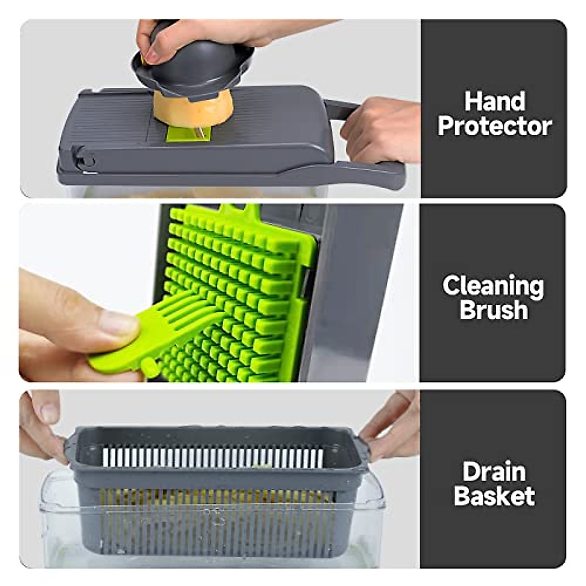 Vegetable Chopper, 13 in 1 Multifunctional Vegetable Chopper with 8 Blades for Onion Carrot, Veggie Chopper for Fruits and Vegetables Onion Chopper Food Chopper