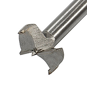 Woodworking Forstner Drill Bits Sets, HEHEINC 17 PCS Carbon High Speed Steel Wood Working Hole Cutter Titanium Coated Wood Boring Hole Drilling Sets with Round Shank 15mm-38mm