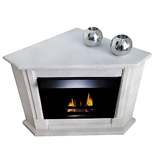 Gel + Ethanol Fire-Places Ethanol Corner Fireplace Model Moskau Granite Light