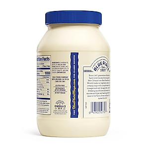 Blue Plate Real Mayonnaise, Homestyle Mayo For Chicken Salad to Deviled Eggs, 30 Fl Oz (Pack of 1)