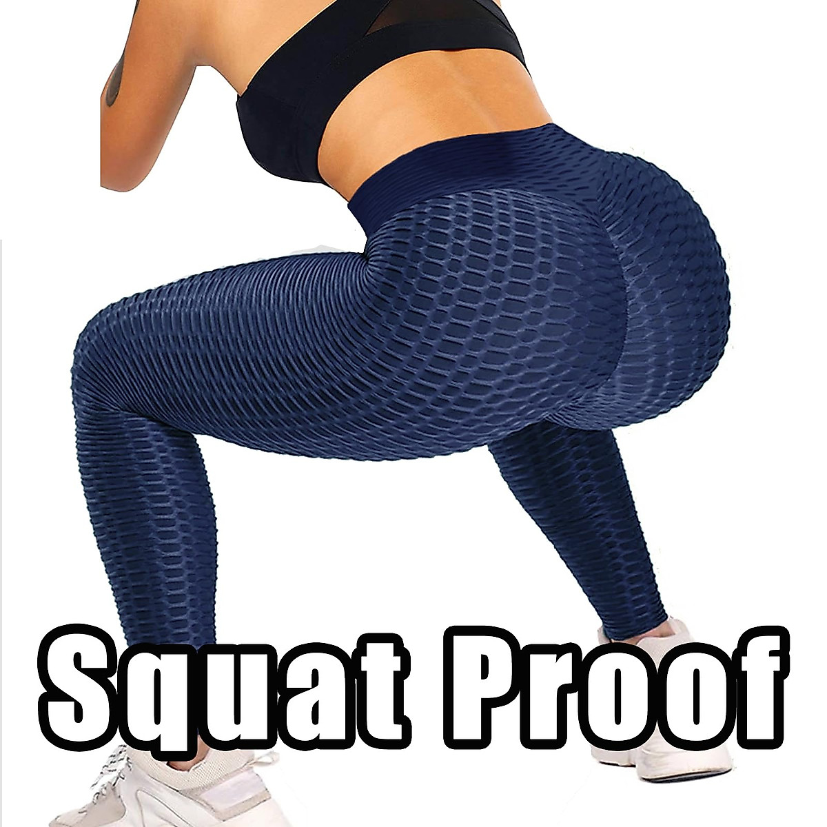 JGS1996 Womens Hidden Scrunch Butt Lifting Workout Leggings High Waist Tummy Control Booty Lift Gym Yoga Pants Tights