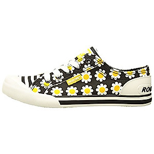 Rocket Dog womens Jazzin Sneaker, Daisy Black, 9 US