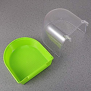 iplusmile Parakeet Cage Parakeet Cage Parrot Bath Box Bird Cage Bath Accessories Hanging Bathing Tub for Parakeet Pet Cockatiel Canary Cockatoos Conure Lovebird Supplies Parakeet Toys Parakeet Toys