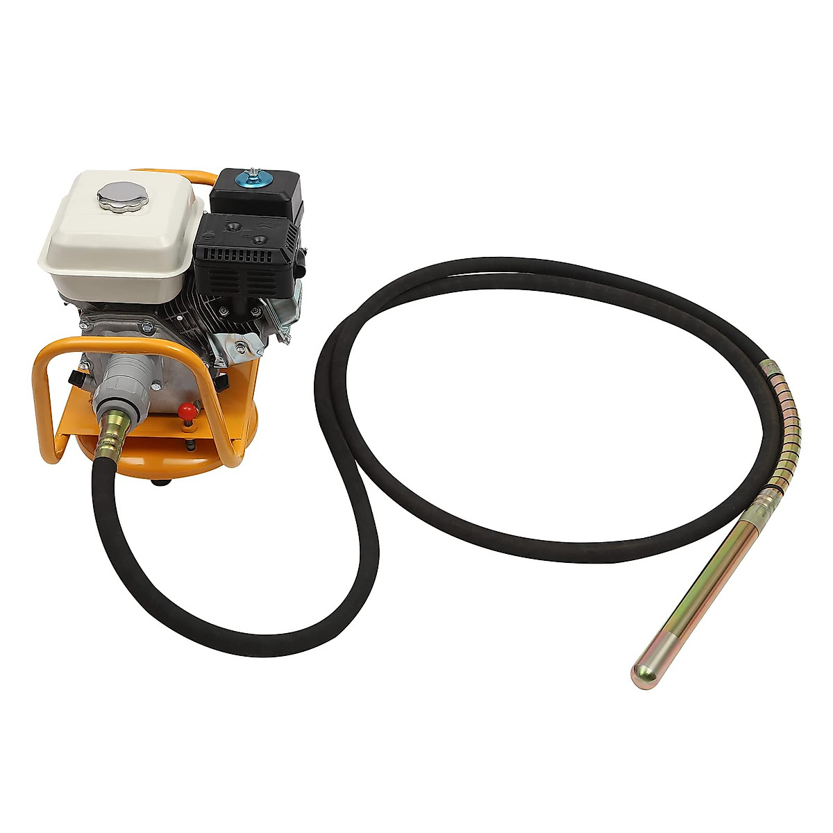 Concrete Vibrator, 7.5HP 4 Stroke Gas Powered Concrete Vibrating Tool 3600r/min Cordless Cement Mixer with 19.69ft Shaft Rod for Highways Bridges Housing Construction