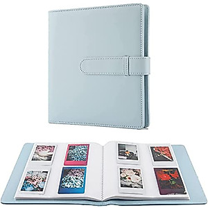 256 Pockets Mini Photo Album for Polaroid Pictures,Suitable for Fujifilm Instax Mini 12 11 9 90 8+ 8 7S 40 26 25 EVO LiPlay Instant Camera/Mini Link SP-1 Printer (Pastel Blue)