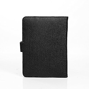 ENJOY-UNIQUE Book Style Litch Pu Leather Case Cover for 6" ebook Reader Case Cover for Sony/kobo/Pocketbook/Nook/tolino 6inch ebook Reader (Black)