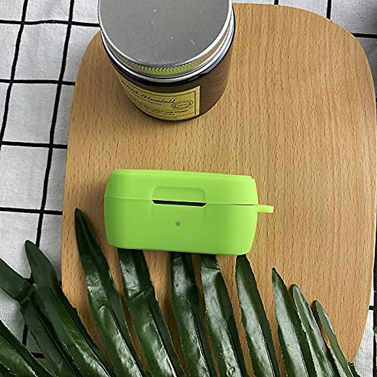 JIB Glow Case Cover Replacement for Skullcandy Jib True Wireless Earbuds, Green Silicone Protective Sleeve Protector Glow in Dark - LEFXMOPHY