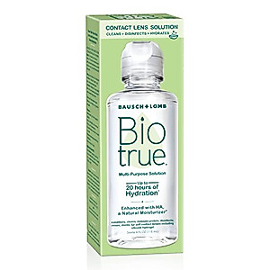 BioTrue Contact Lens Solution for Soft Contact Lenses, Multi-Purpose, 4oz