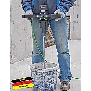 CS Unitec EHR 20.1 R Set Portable Hand-Held Electric Concrete Mixer Including MG 140 Paddle, 10.5 Amp, 110 VAC, 900 lb. per Hour