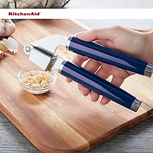 KitchenAid Classic Garlic Press, 7.68-Inch, Cobalt Blue