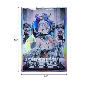 100PCS Holographic Flashing (Arianna The Labrynth Servant) Top Loading Trading Card Sleeves Deck Protector for YuGiOh/Japanese Sized Cards 63x90mm