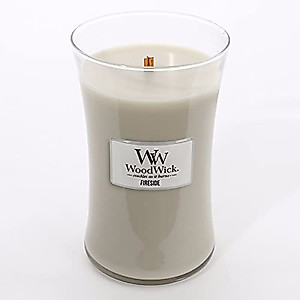 WoodWick Fireside 22oz Large Jar Candle Burns 180 Hours
