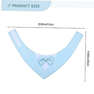 Mipcase 3pcs Decorative Tuxedo Pets Kerchief Valentines Cat Adjustable Holiday Cool Cats Kitten Small Tie Dogs Puppy Towel Scarf Bibs Washable Delicate Dog Large Suit Collar Bow Bandana