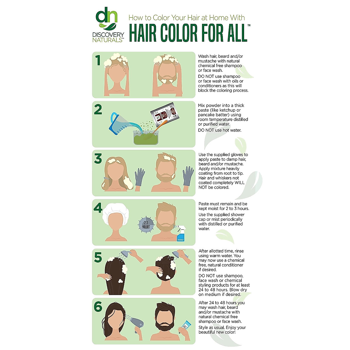 Brown Henna Hair Color For All Kit | 100% All Natural Indigo Powder Hair Dye & Beard Dye (Chocolate Dark Brown) Organic, Herbal & Vegan Chemical & Cruelty Free Permanent Gray Coverage & Tinting