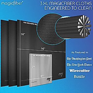 MagicFiber Extra Large Microfiber Cleaning Cloth - Premium Cloth for TV, Screens, Windows, Mirrors & More