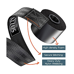 Sozzy Door Anchor for Resistance Bands, Extra Large, Heavy Duty with Solid Nylon Core, Great for Closed Loop Bands, Physical Therapy, Home Workout Equipment