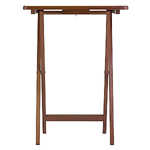 Winsome Wood Alex 5-Piece Snack Table Set, Walnut Finish