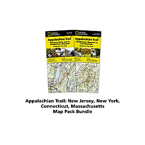 Appalachian Trail: New Jersey, New York, Connecticut, Massachusetts [Map Pack Bundle] (National Geographic Trails Illustrated Map)