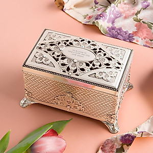 THINGS REMEMBERED Personalized Engraved Anastasia Clover Musical Keepsake Box (Free Customization)