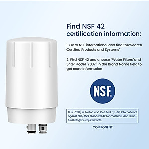 GLACIER FRESH Water Filter Faucet Replacement, Replacement for Brita Faucet Filter, Brita 36311 On Tap Water Filter, Compatible with Brita FR-200, FF-100, and All Brita Tap Water Filters (Pack of 2）