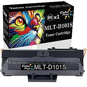 COLOR PRINT Compatible MLT-D101S Toner Cartridge Replacement for Samsung 101S MLTD101S D101S for ML-2166W ML-2160 ML-2165 SCX-3405W ML-2165W SCX-3405FW SCX-3400 SF-760P 3405FW Printer (1-Pack, Black)