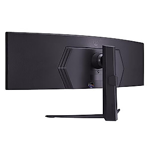 LG 45GR65DC-B Ultragear Curved Gaming Monitor 45-Inch 32:9 QHD 200Hz 1ms UltraWide Display AMD FreeSync Premium Pro VESA DisplayHDR 600 HDMI 2.1 x2 DP UBS x3 Tilt/Height/Swivel Stand - Black