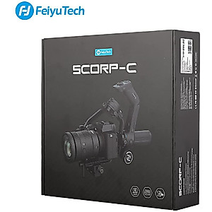 FeiyuTech SCORP-C Camera Stabilizer Gimbal for DSLR and Mirrorless Camera, Camera Handheld Gimbal 3-Axis, 5.5lbs Payload, for Sony α7Ⅳ A6300/A6400 A7S3 a9/a7 for Canon 5D3/80D for Nikon D7500/Z5/Z6 II